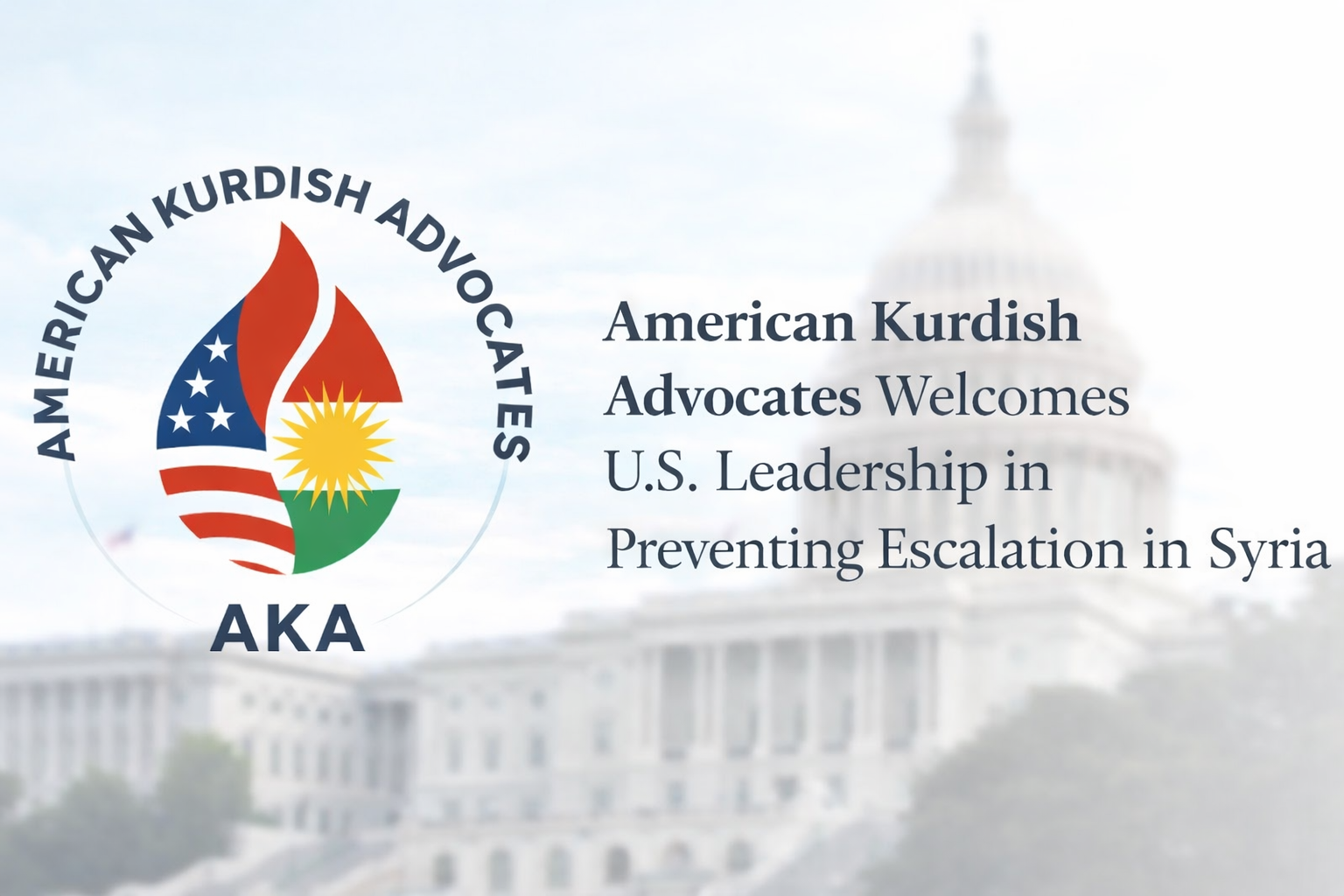American Kurdish Advocates Welcomes U.S. Leadership in Preventing ...